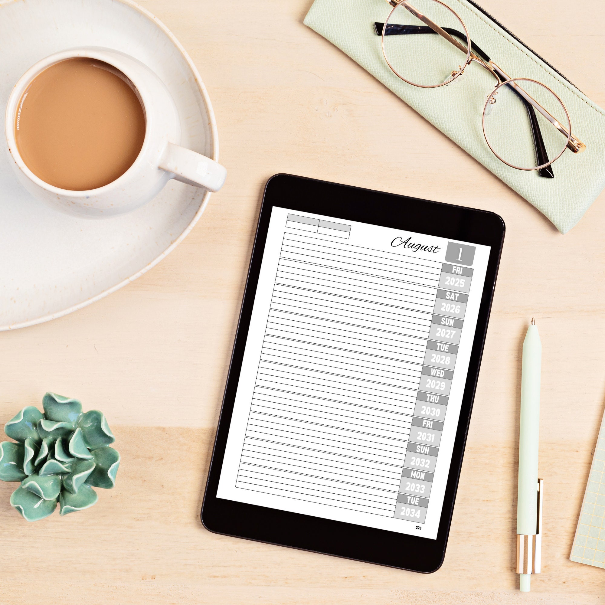 Timeless Reflections: 10-year Journal Planner Mindfulness and Gratitude ...