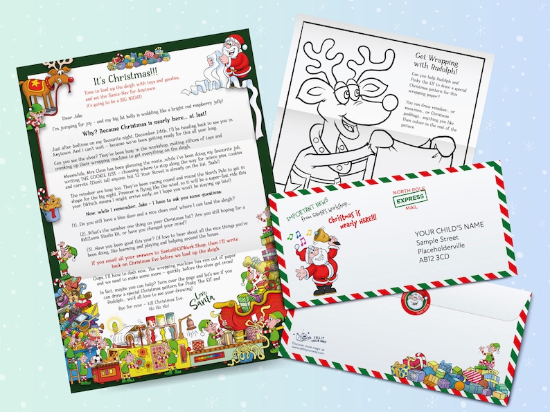 Personalised Letter From Santa Plus Free Email on Christmas Eve - Etsy