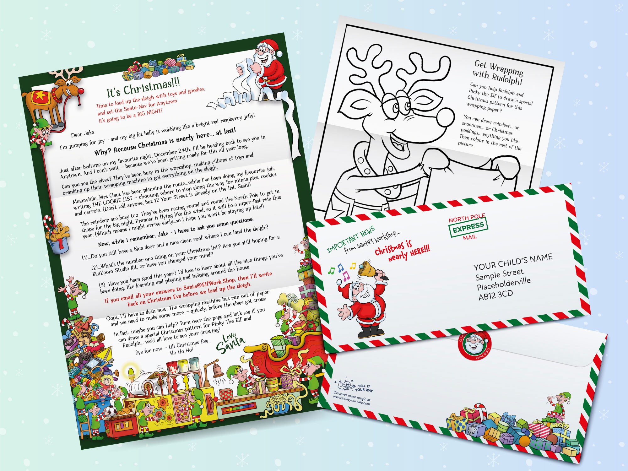 Personalised Letter From Santa Plus Free Email on Christmas Eve - Etsy