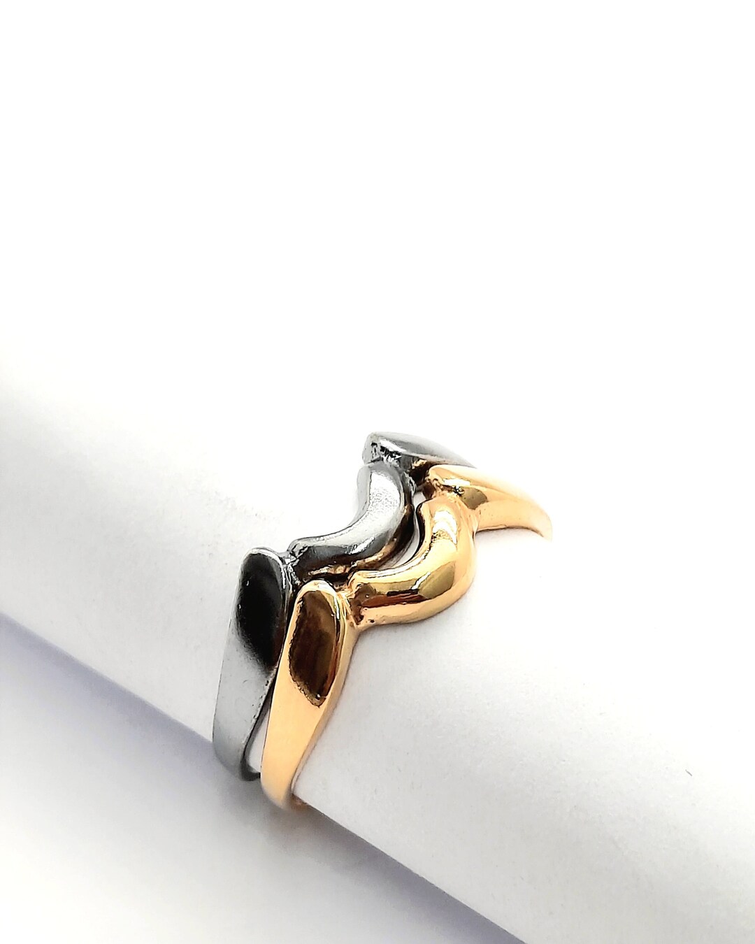 925 Sterling Silver, 18K Gold Plating, Vermeil and Gun Metal, Double ...