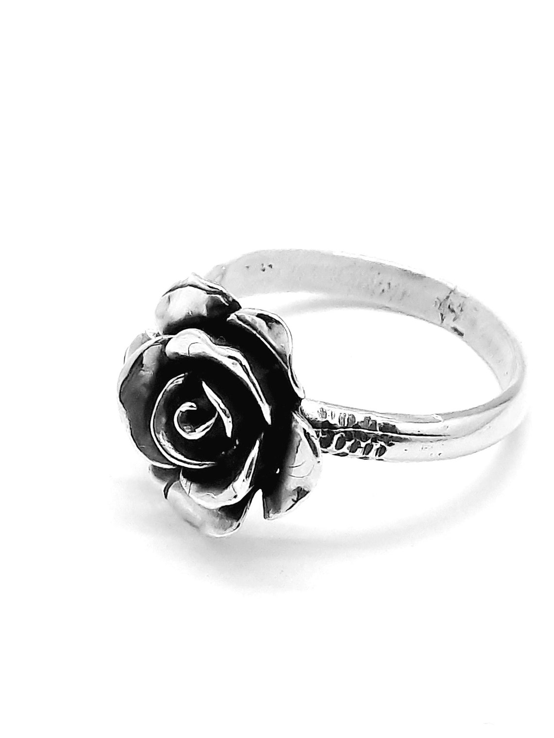 925 Sterling Silver Rose Rings for Women, Art Nouveau Ring, Nature Flower Ring, Statement Ring ...
