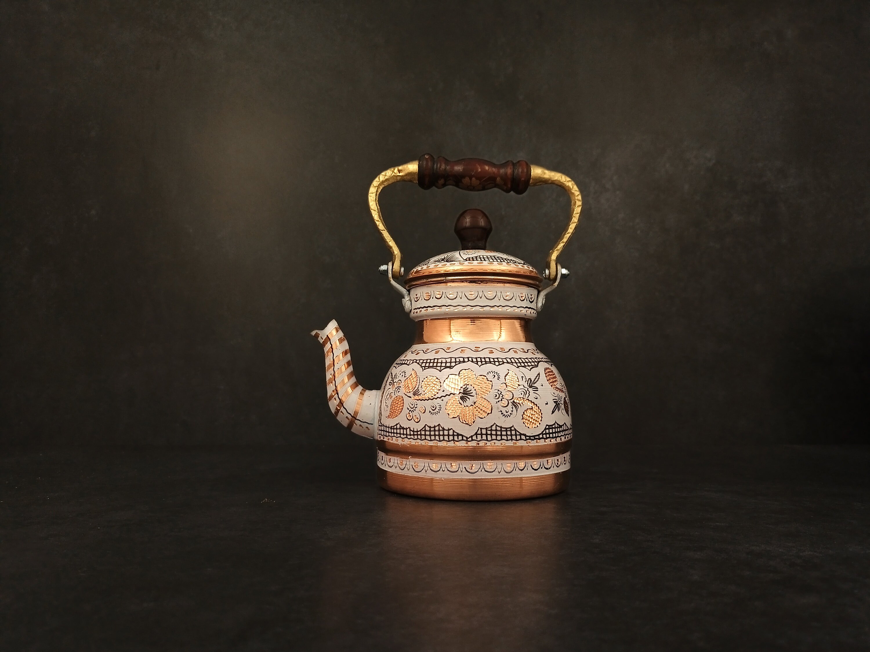 Copper Tea Kettle Solid Handmade Copper Tea Pot Tea Kettle - Etsy