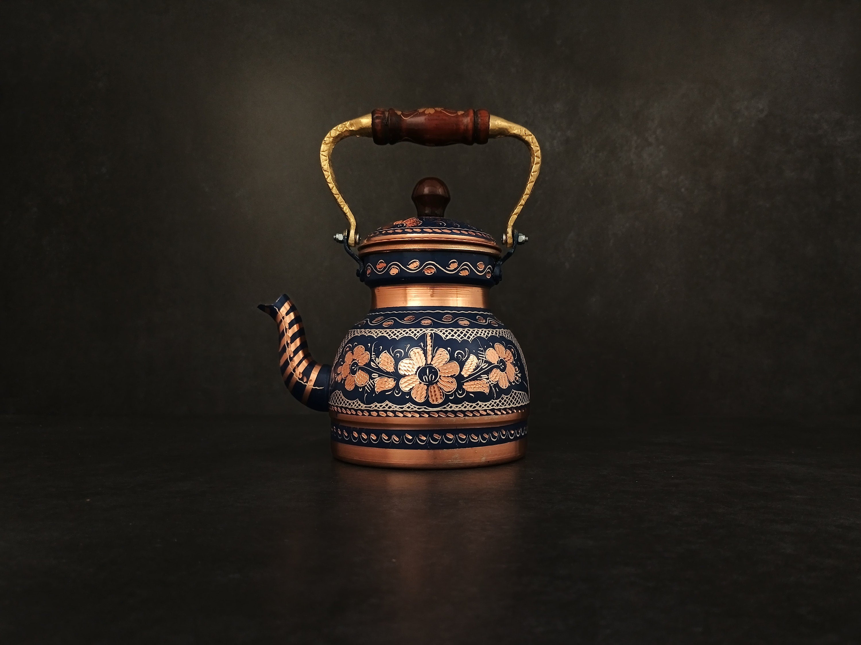 Copper Tea Kettle Solid Handmade Copper Tea Pot Tea Kettle - Etsy