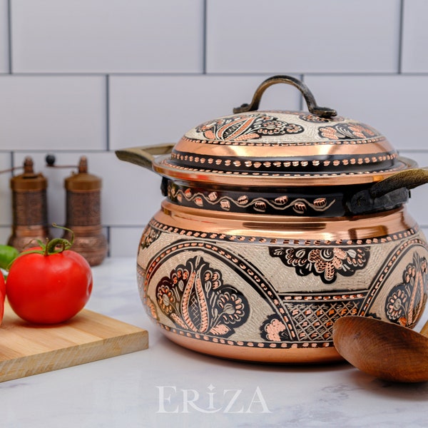Copper Cooking Pot Etsy