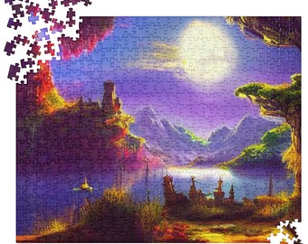 Fantasy Landscape Puzzle - Etsy