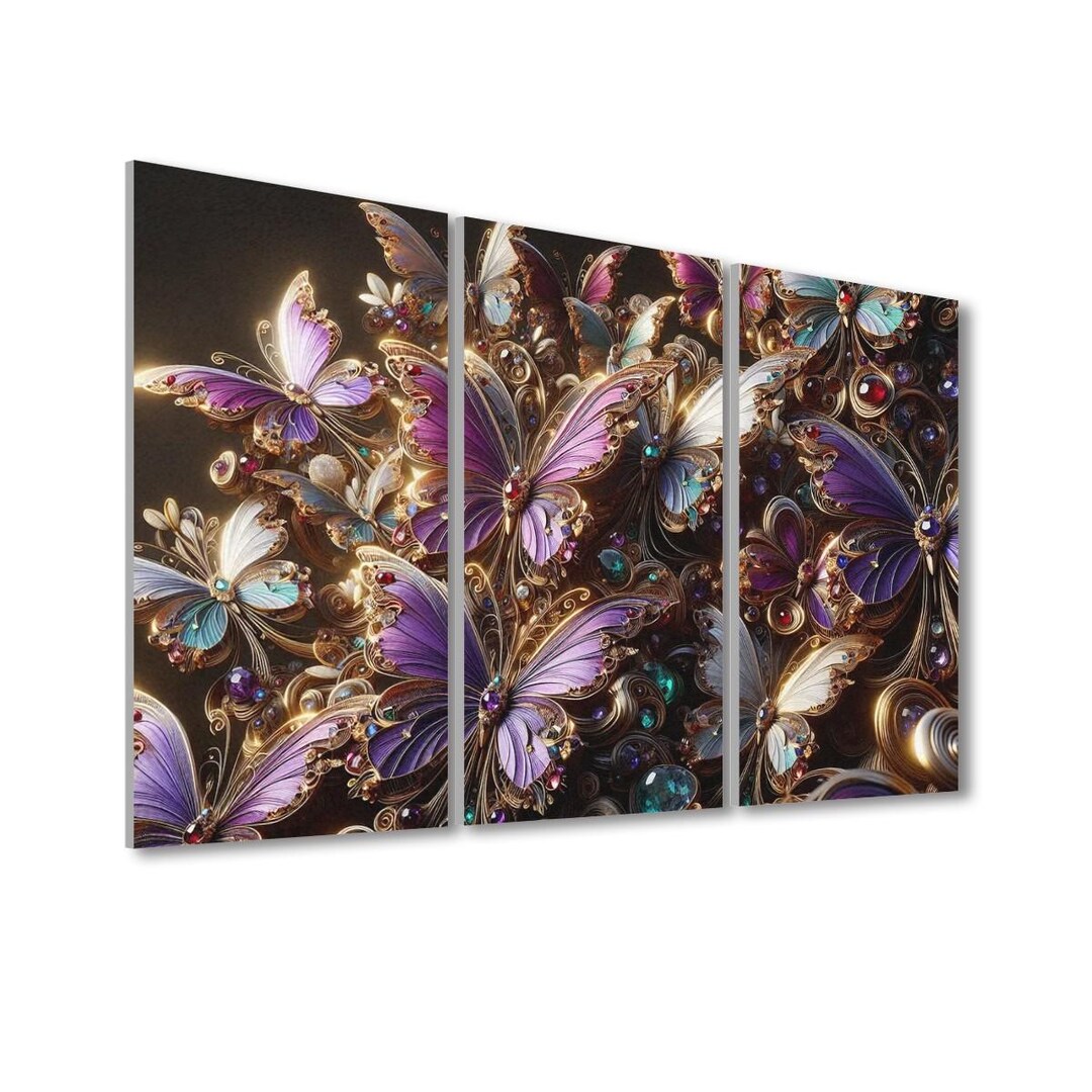 3 Panels Sound Absorbing Wall Art | Acoustic Decor for Home or Office ...