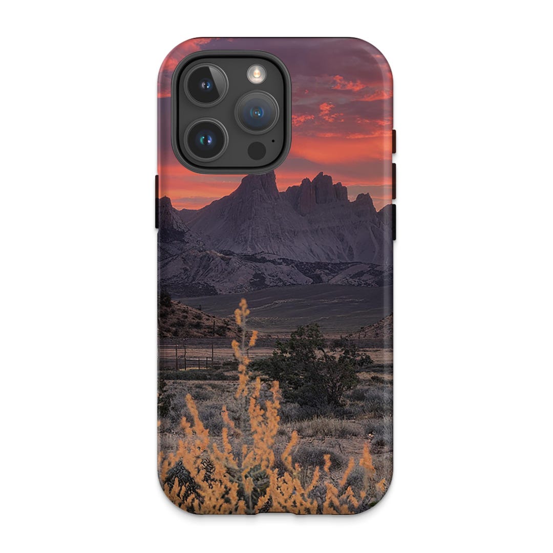 Majestic Mountain Sunset Cell Phone Cover, Unique Nature Landscape ...