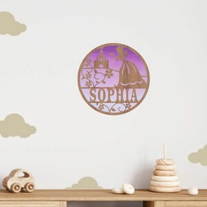 Personalised Wall Name Wooden Plaque Children's Bedroom or Nursery ...