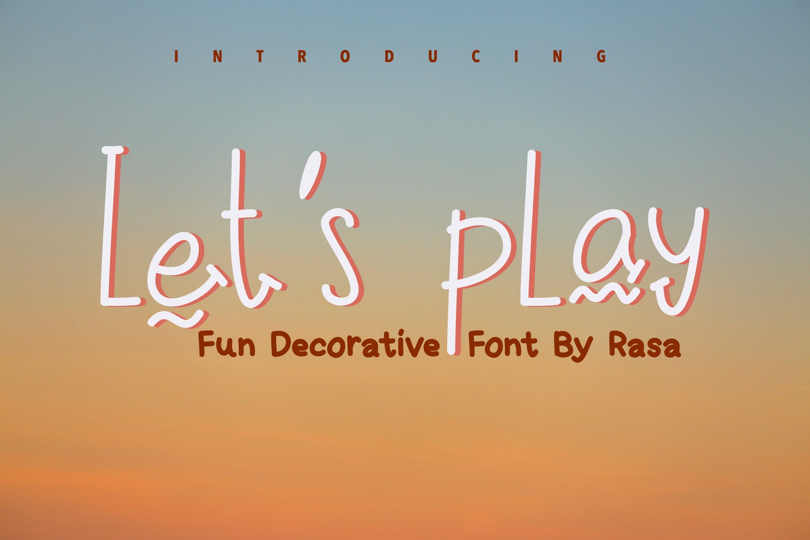 Let's Play Font, Digital Download Font, Hand Draw Font, Fun Font, Font ...