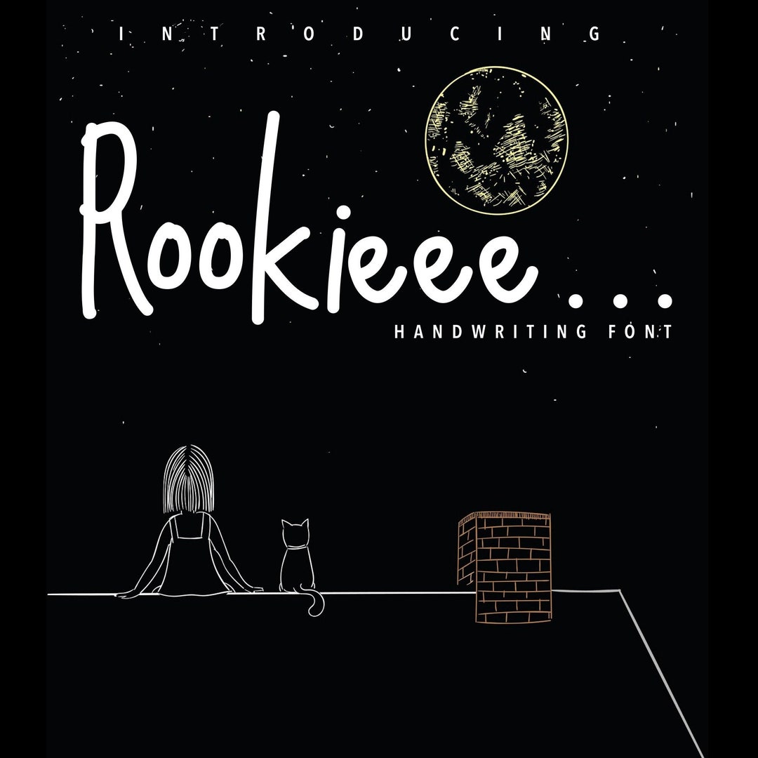 Rookie Font, Handwriting Font, Digital Font, Font for Procreate, Font ...