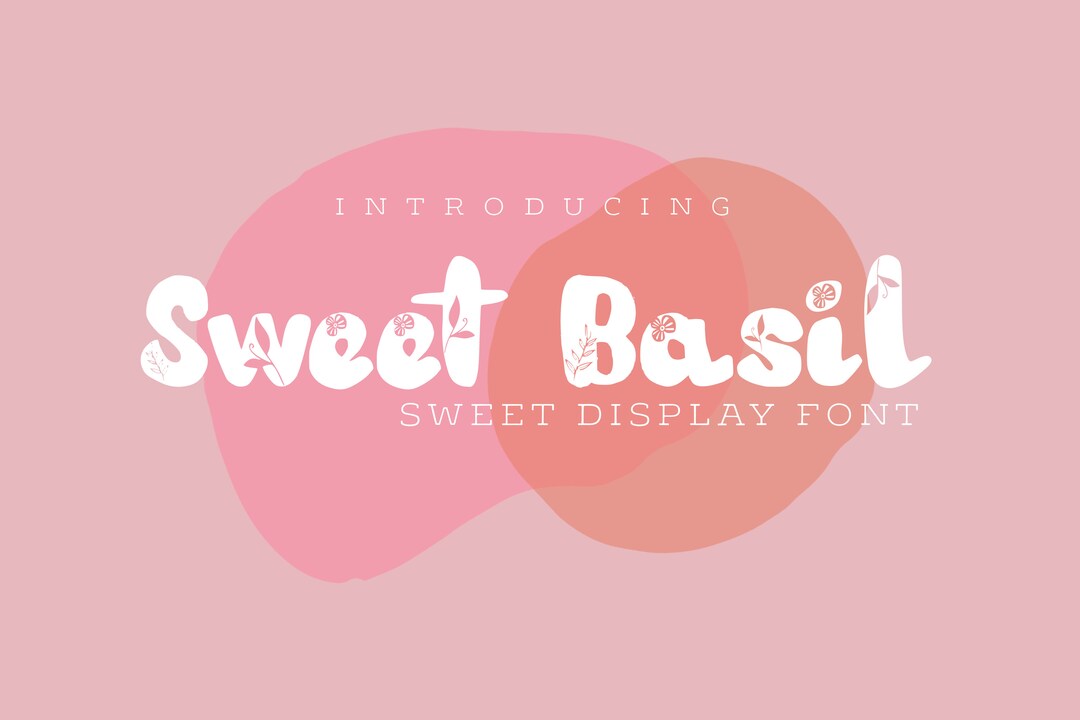 Sweet Basil Font, Digitale Schriftart, Schriftart zum Herunterladen ...
