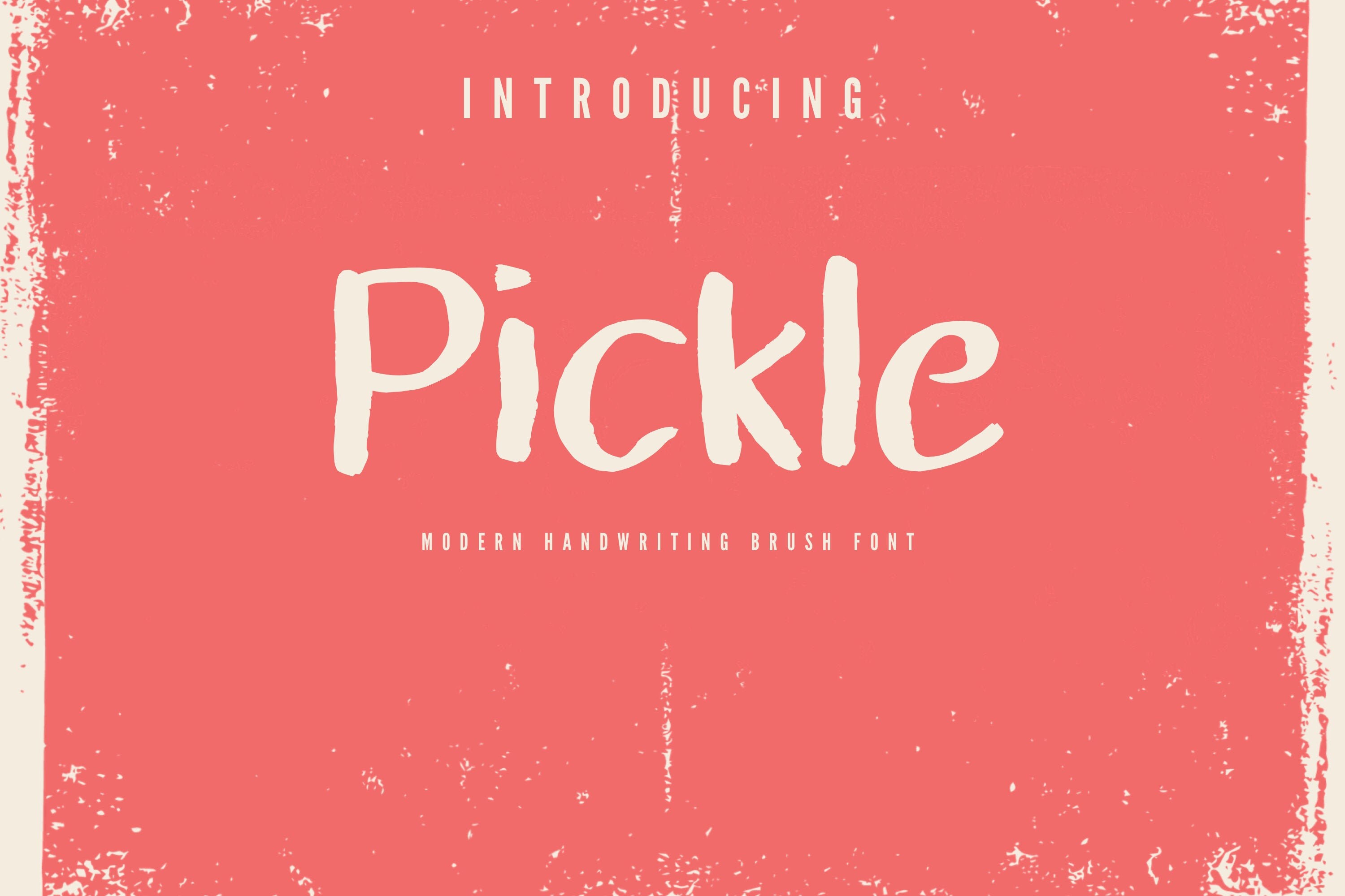 Pickle Font Modern Print Handwriting Font Fun Font Font for - Etsy