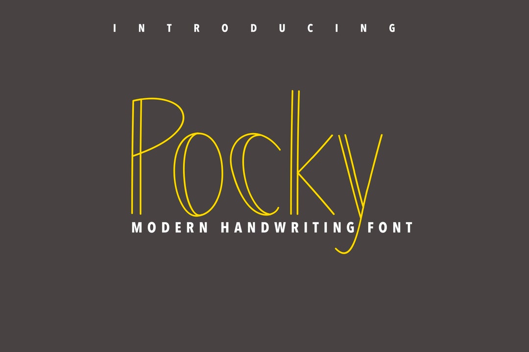 Hand Drawing Font, Pocky Font, Font for Download, Cute Hand Drawn Font ...