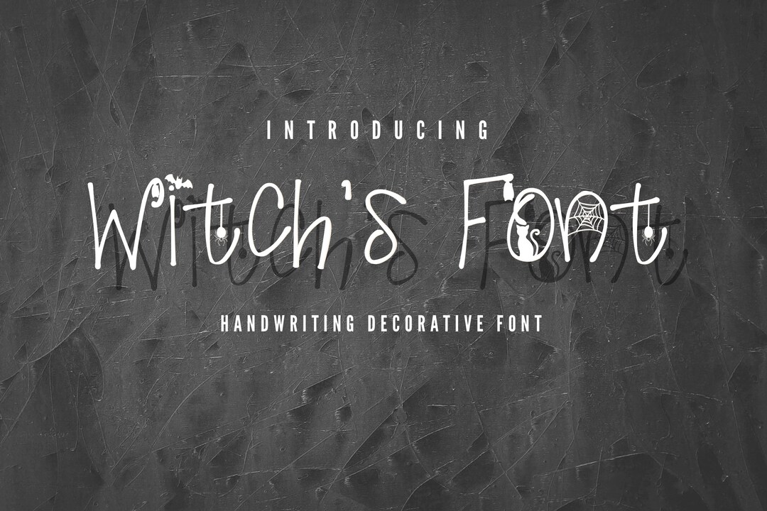 Procreate Font, Digital Font, Witch's Font, Halloween Font, Font for ...