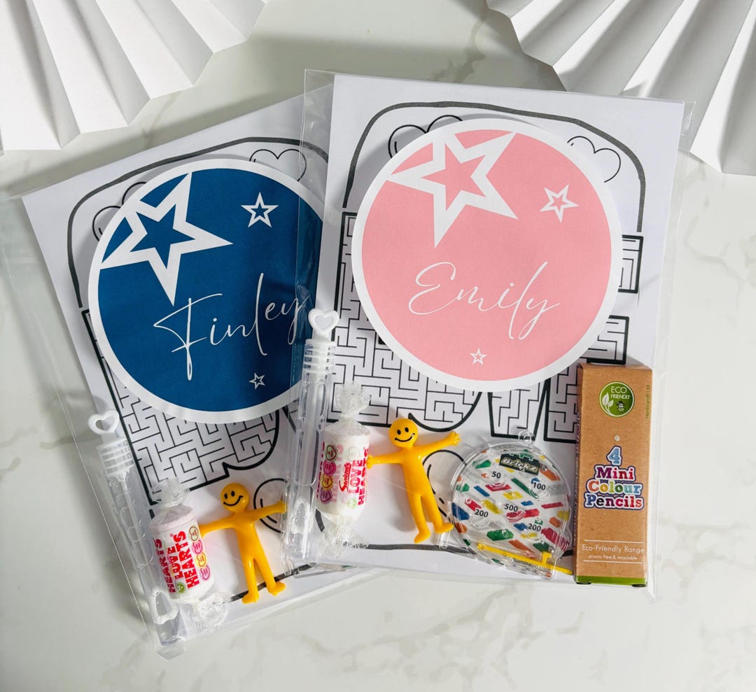 Personalised Pre Filled Kids A5 Wedding Activity Pack | Childrens ...