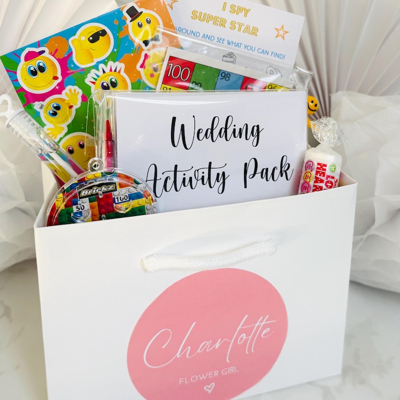 Wedding Child Activity Bags - Etsy UK