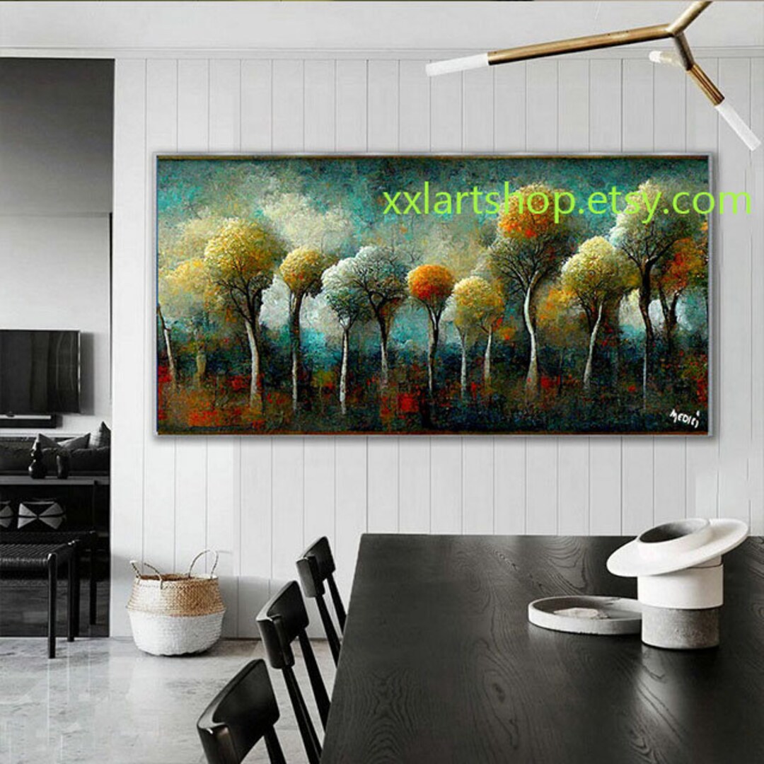 Landscape Tree Wall Art Canvas Wall Art Print Modern Picture Living ...