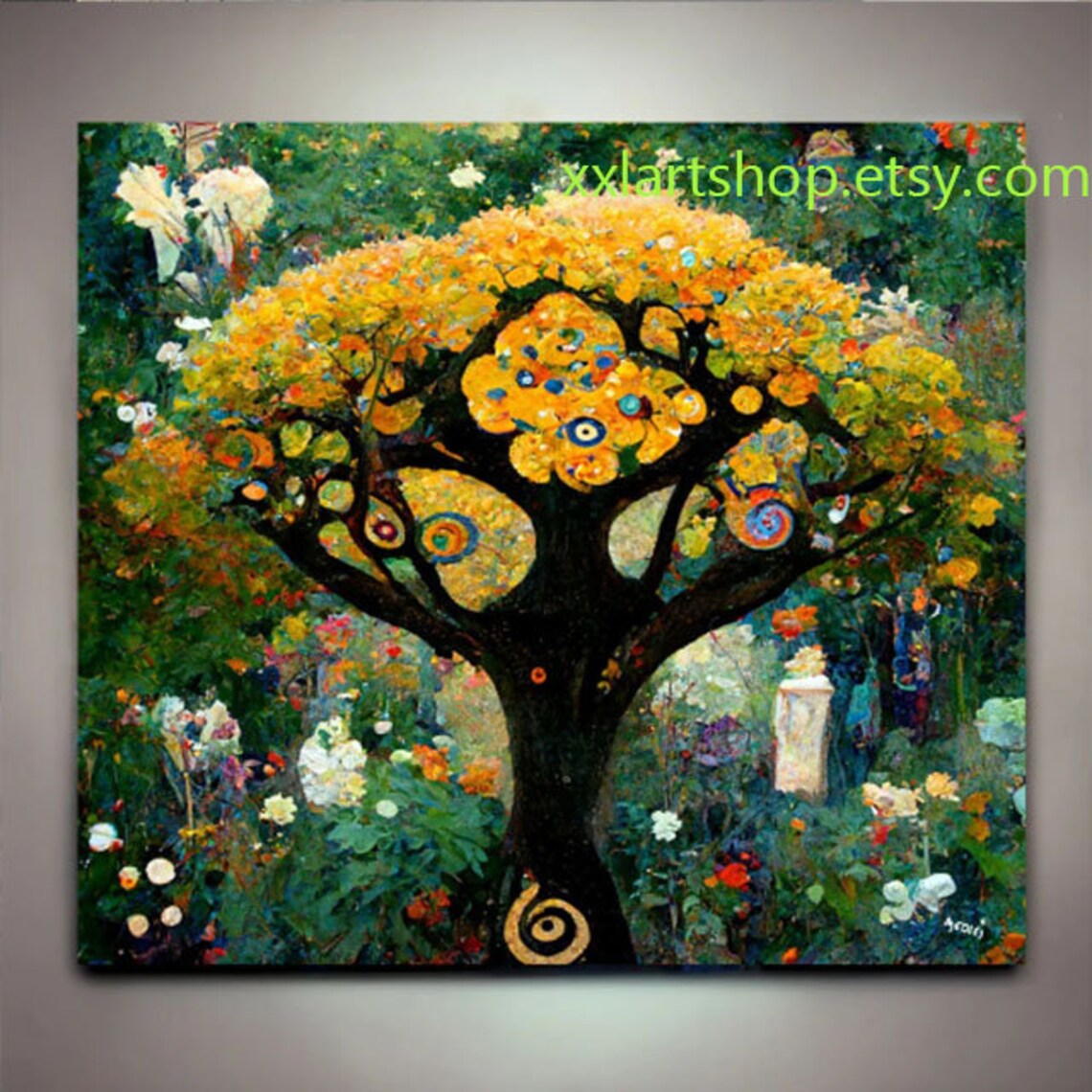 Tree of Life Art Canvas Wall Art Print Modern Picture Living Room ...