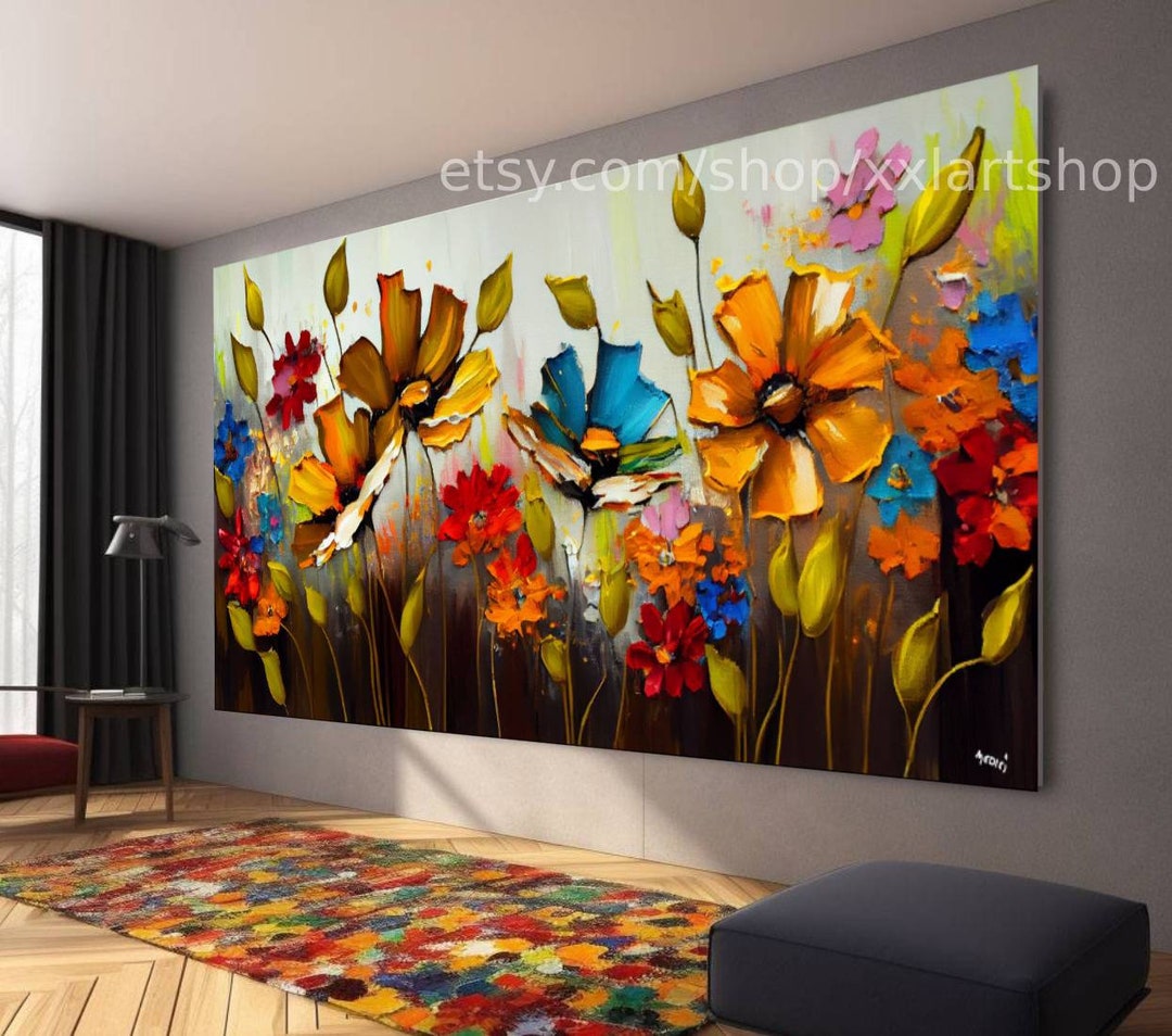 Landscape Flower by Medici Wall Art Canvas Wall Art Print Modern ...