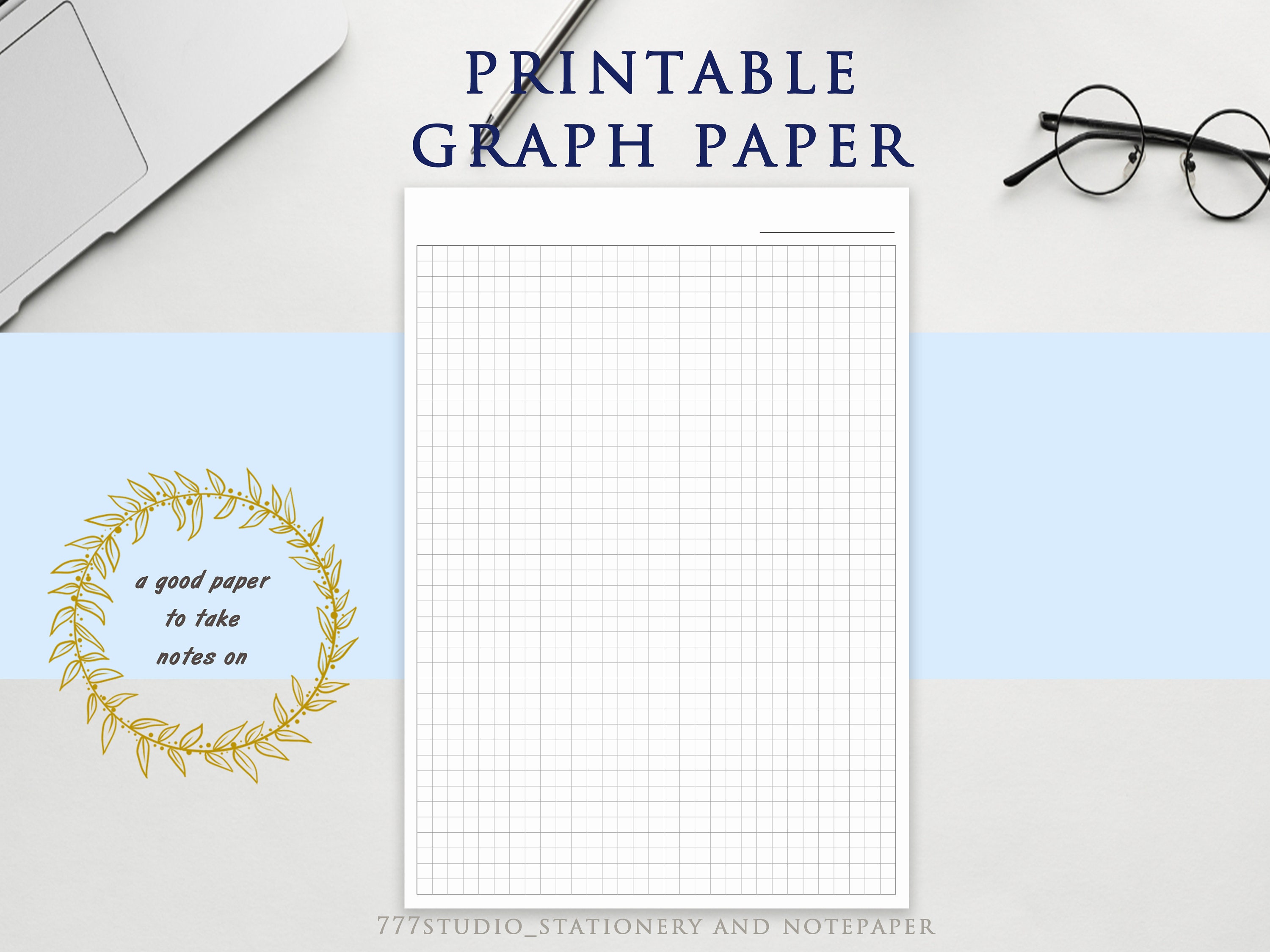 Student Note Taking Template / printable graph paper / | Etsy