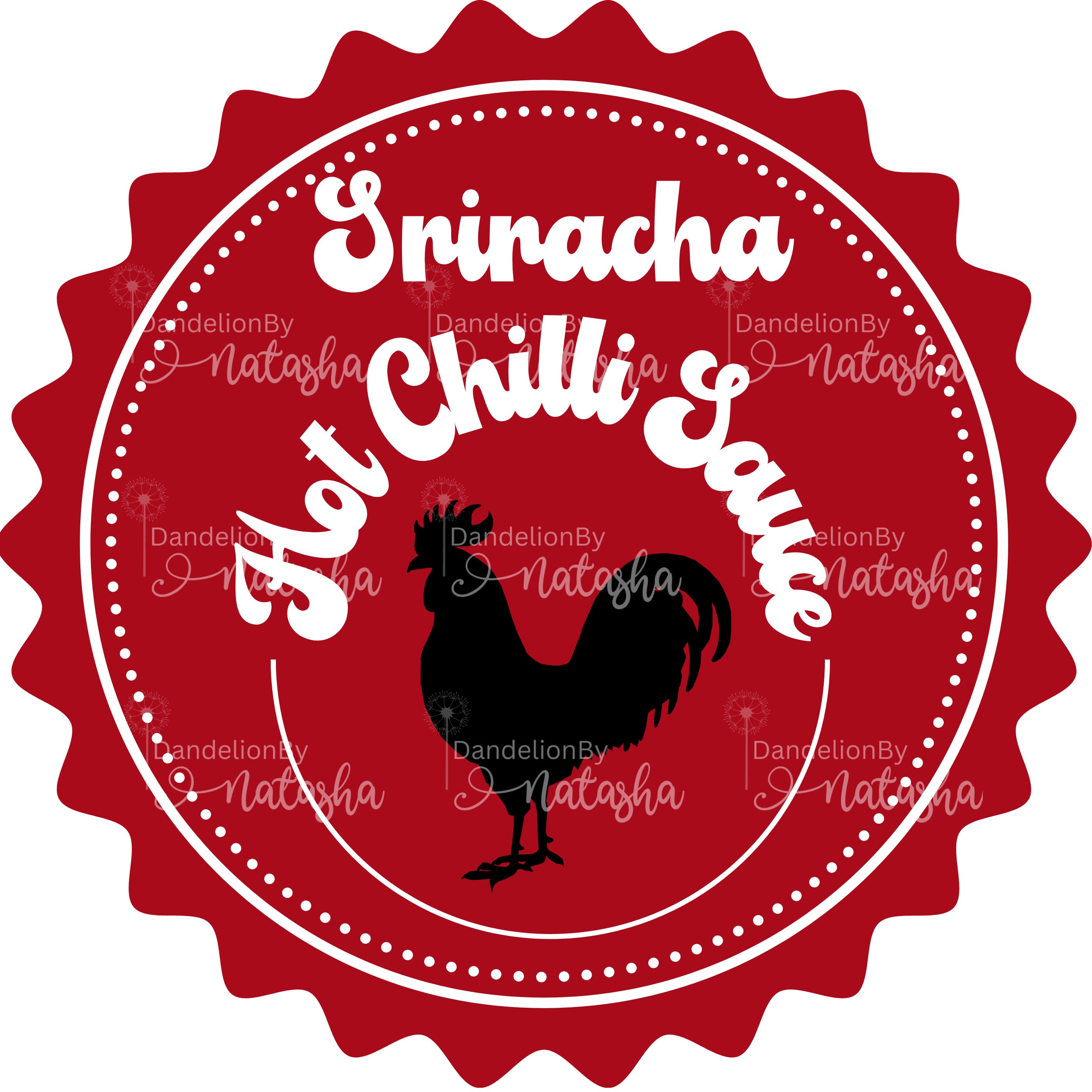 Sriracha Bottle Label PNG SVG, Sriracha Chilli Sauce,sriracha Chill ...