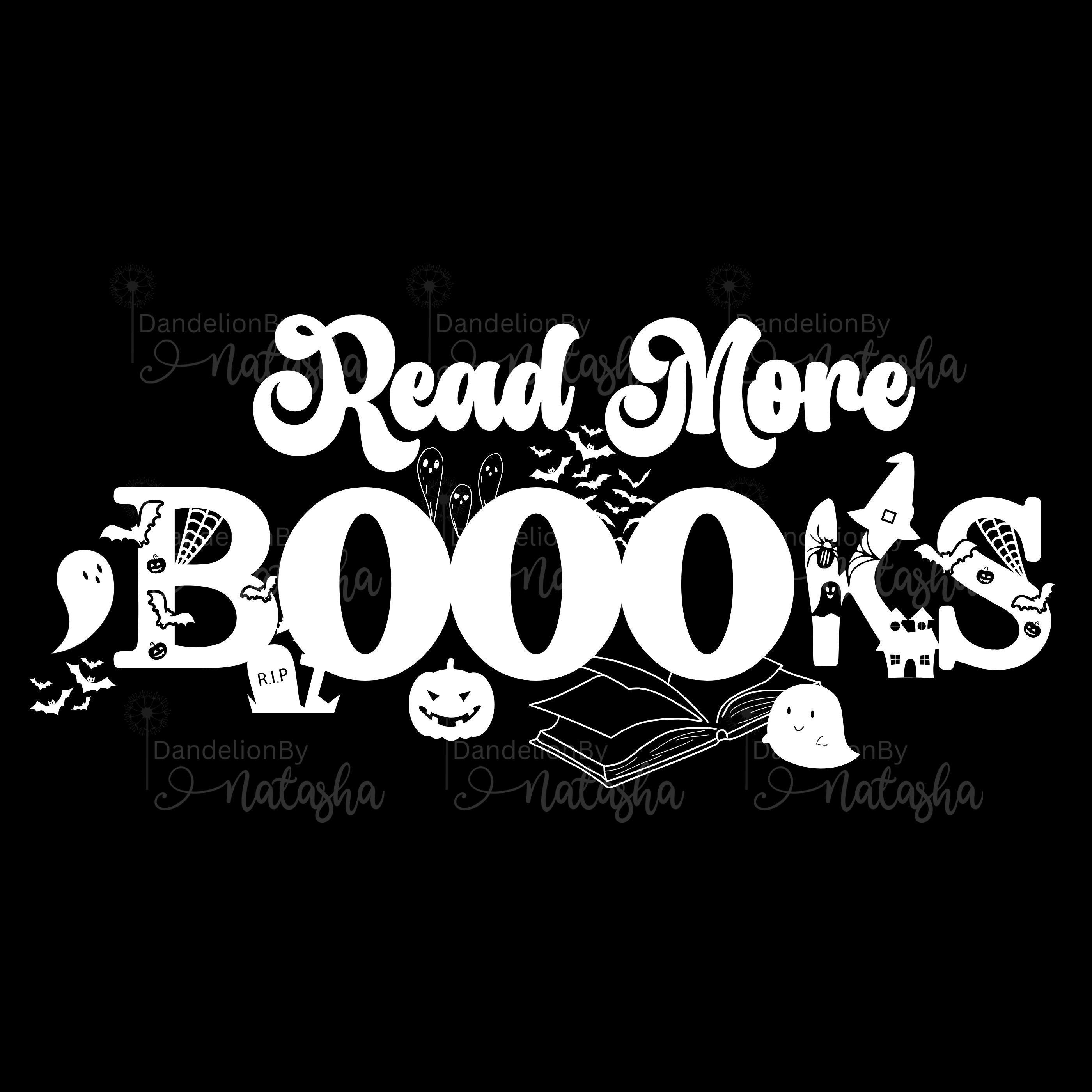 Read More Books Spooky |PNG SVG| Read More Booooks Halloween Design ...