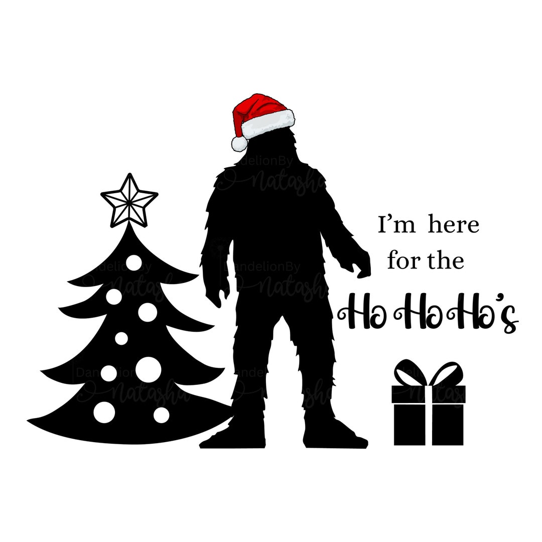 Squatch, Sasquatch, Happy Holidays Sasquatch,christmas Sasquatch, Hairy ...