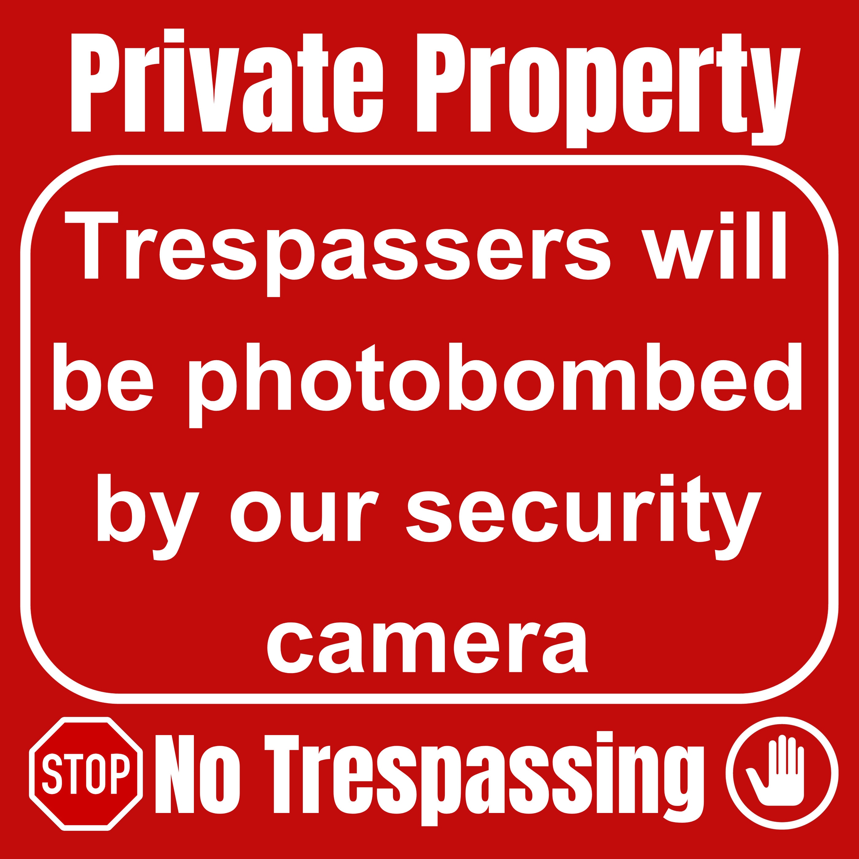 Private Property, No Trespassing Sign SVG PNG , Digital Printable ...