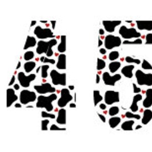 Cow Font SVG, Cow Font PNG, Cow Print Alphabet Svg, Numbers Svg, Cow ...