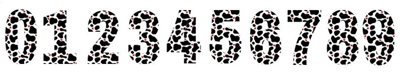 Cow Font SVG, Cow Font PNG, Cow Print Alphabet Svg, Numbers Svg, Cow ...