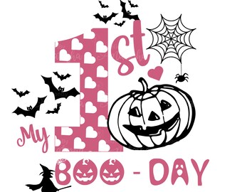 My First Boo-day |PNG SVG| My 1st Boo-day Svg, My 1st Boo-day Png, Cut ...
