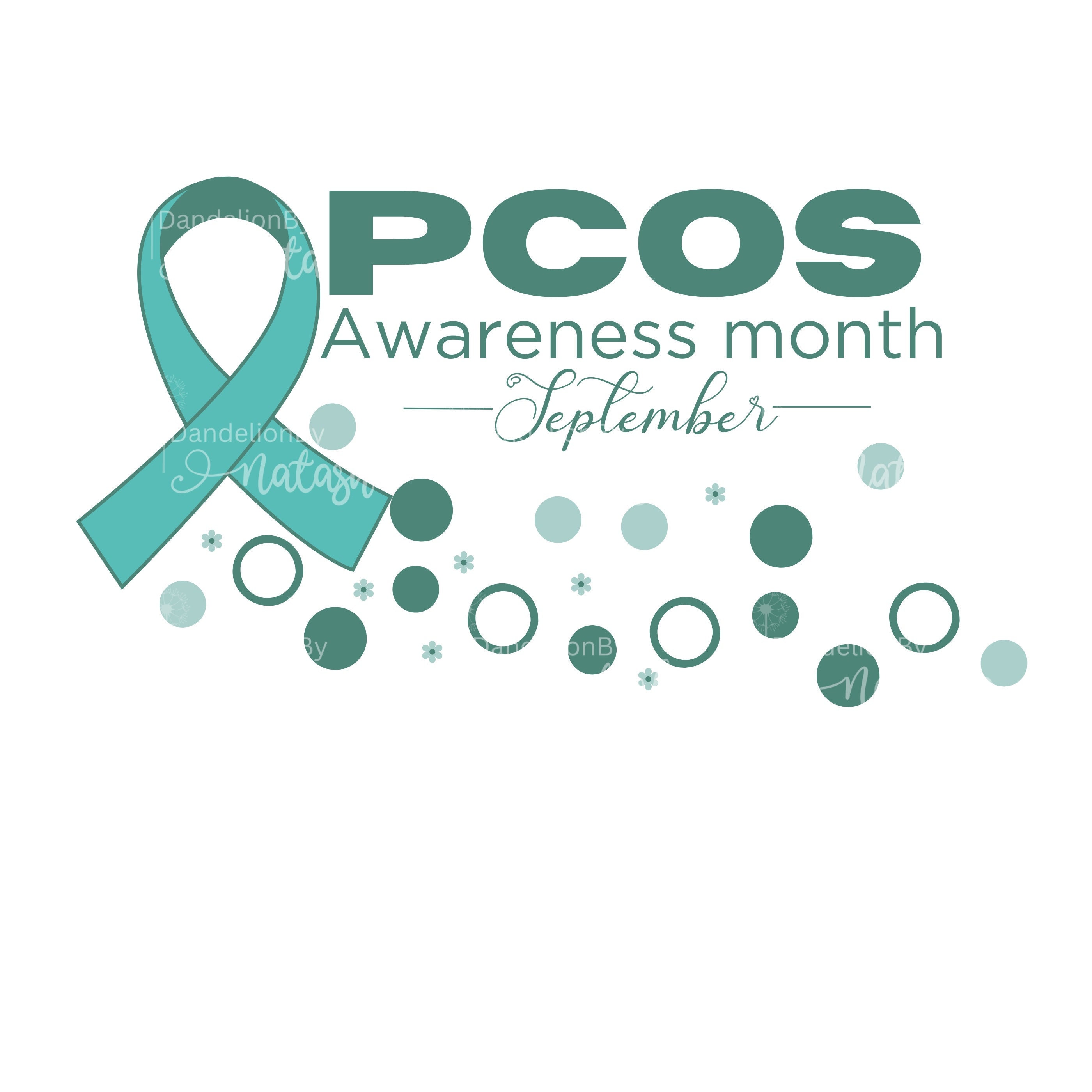 Pcos Awareness Month SVG , Pcos SVG, Pcos PNG, Awareness Ribbon Svg ...