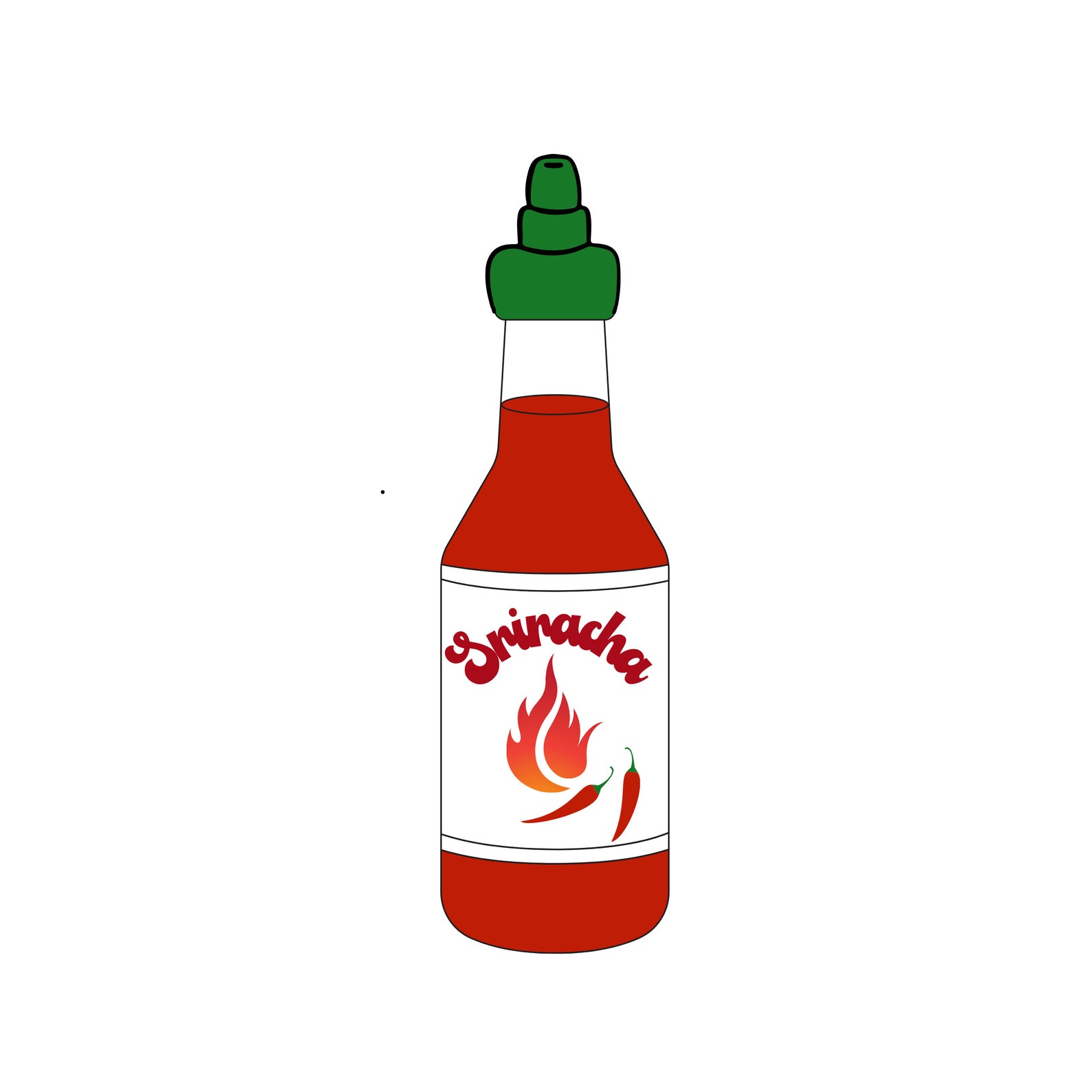 Sriracha Bottle PNG SVG, Sriracha Chilli Sauce,sriracha Chill Sauce ...