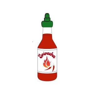 Sriracha Bottle PNG SVG, Sriracha Chilli Sauce,sriracha Chill Sauce ...