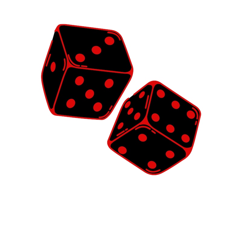 Two Dice Svg, Two Dice PNG, Casino Svg, Gamble Svg, Gambling Svg, Las ...