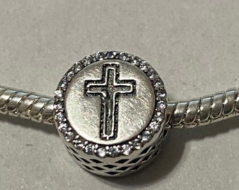 Pandora Cross Charm - Etsy