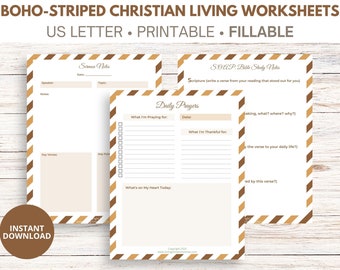 Fillable Daily Prayer Sermon Notes SOAP Notes Bible Study | Etsy