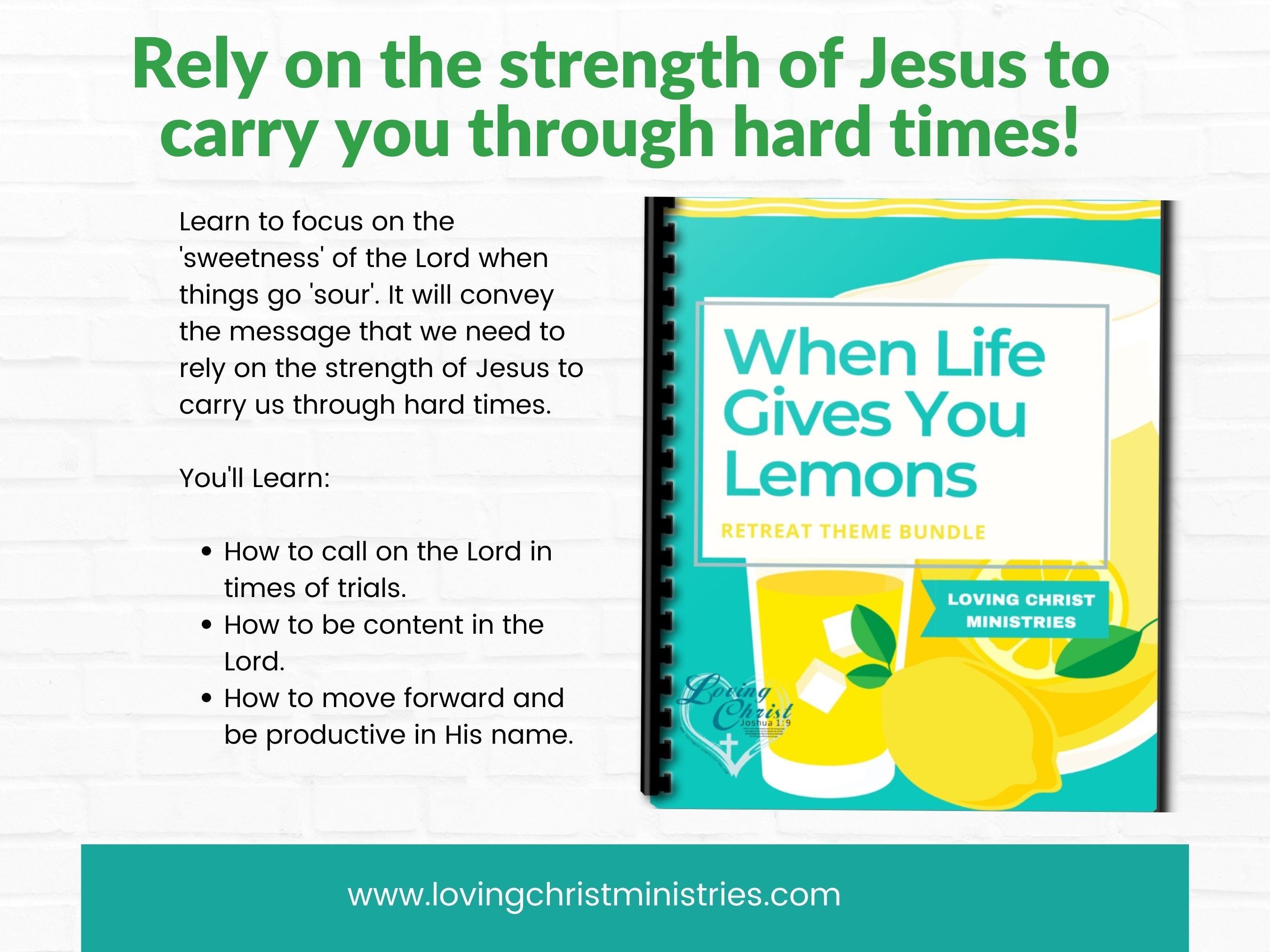 When Life Gives You Lemons Printable Christian Retreat Theme Bundle - Etsy
