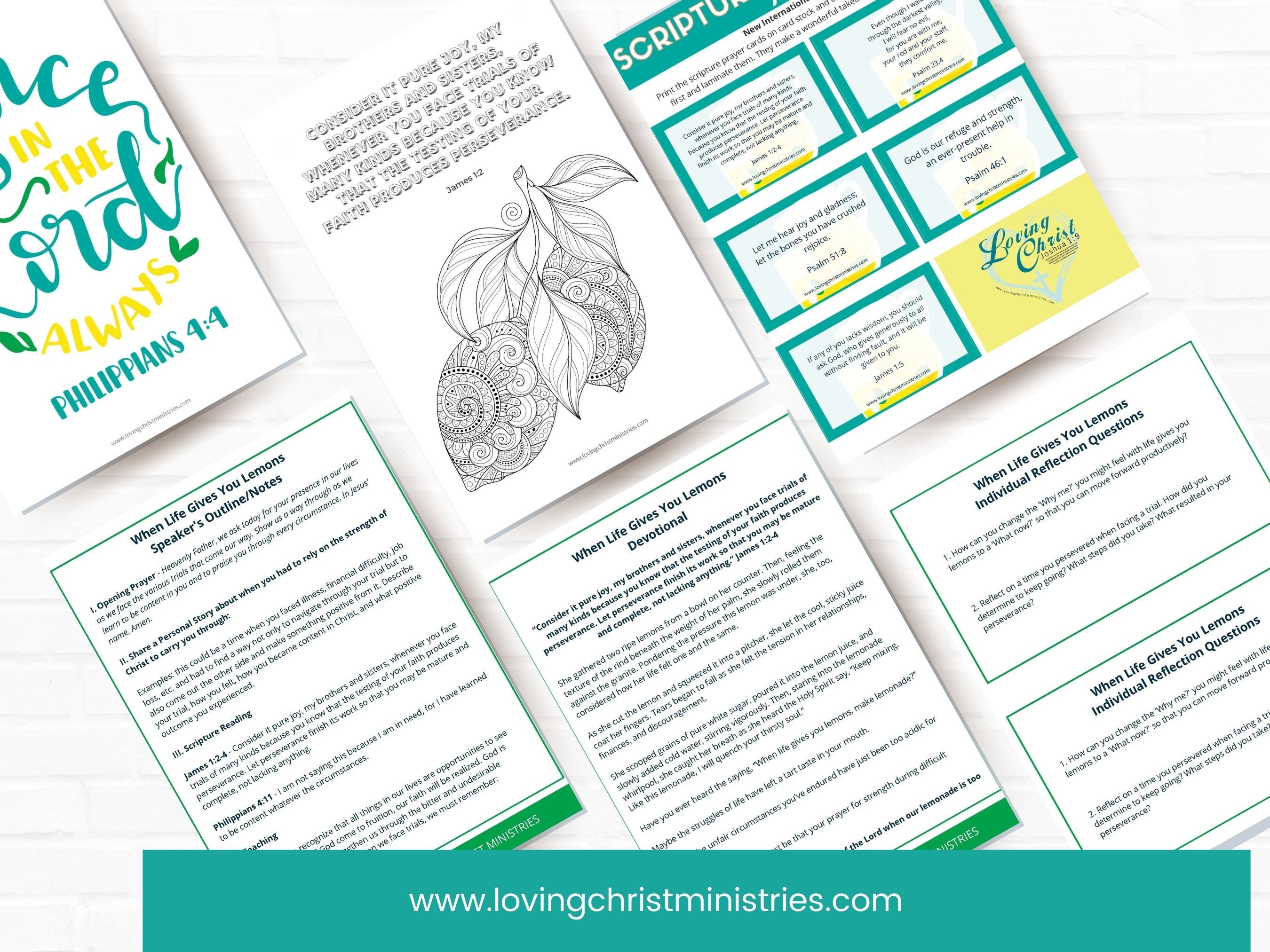 When Life Gives You Lemons Printable Christian Retreat Theme Bundle - Etsy