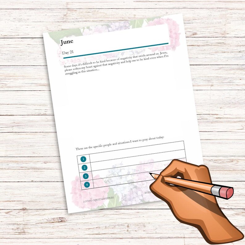 June Prayer Journal Prompts: 30 Unique Fillable Pages (digital Download ...
