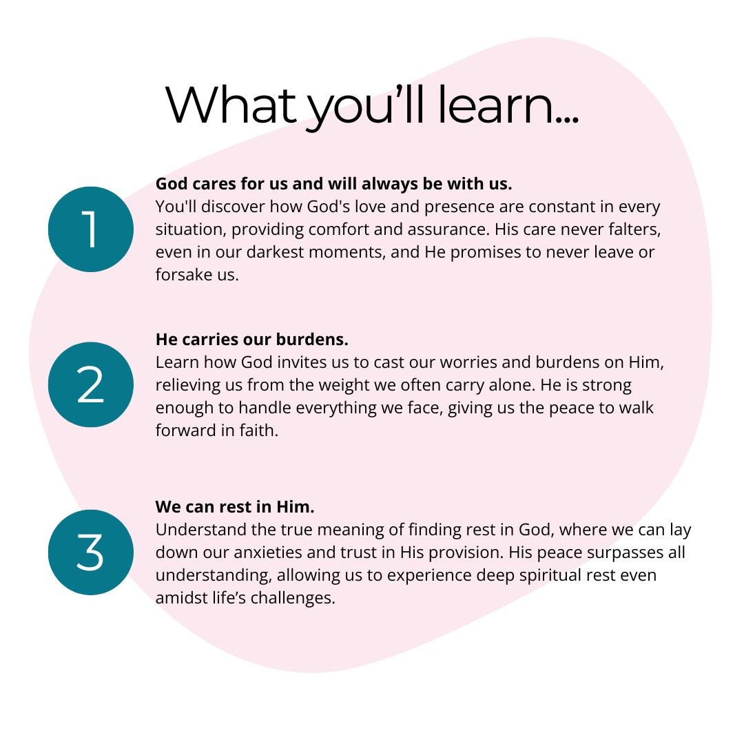 Cast Your Burdens Christian Printable Retreat Theme Bundle Women's ...