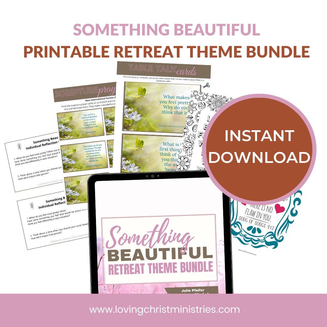 Something Beautiful Christian Women's Retreat Theme Bundle | Scripture ...