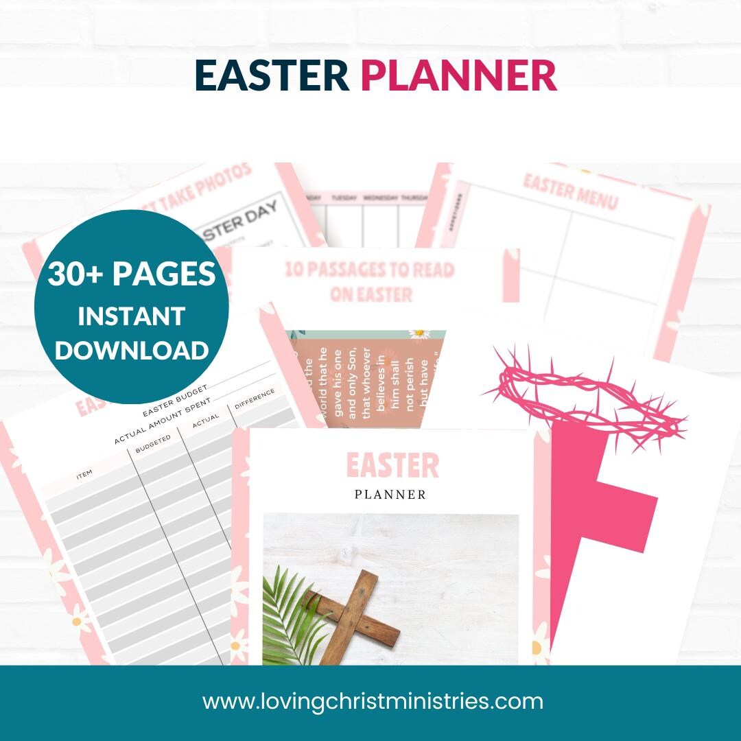 Floral Pink Pastel Easter Planner for Ministry Leaders - Etsy