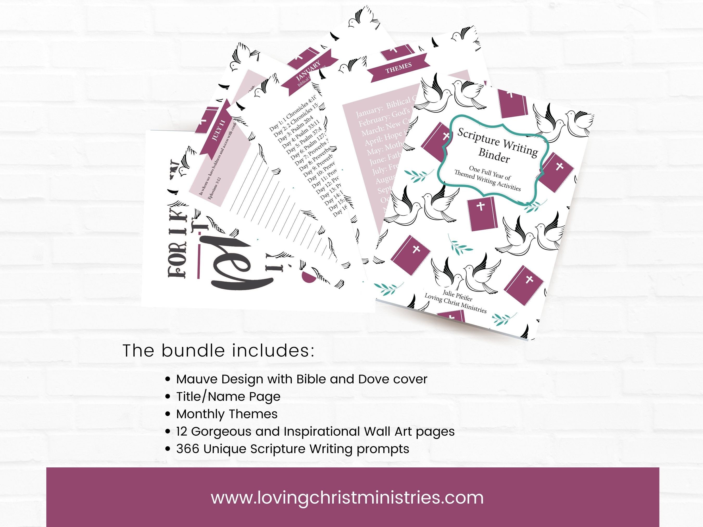 Scripture Writing Binder Bible Study Planner - Etsy