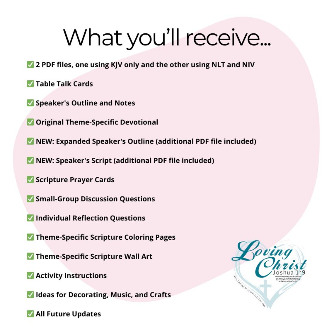 Fall in Love With Jesus Printable Christian Retreat Theme Bundle ...