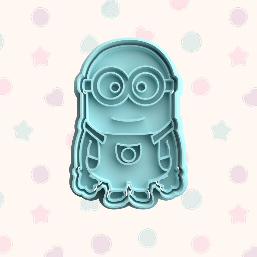 Minion Despicable Me - 4 Designs - Fondant Stamp & Cutter Embosser Set ...