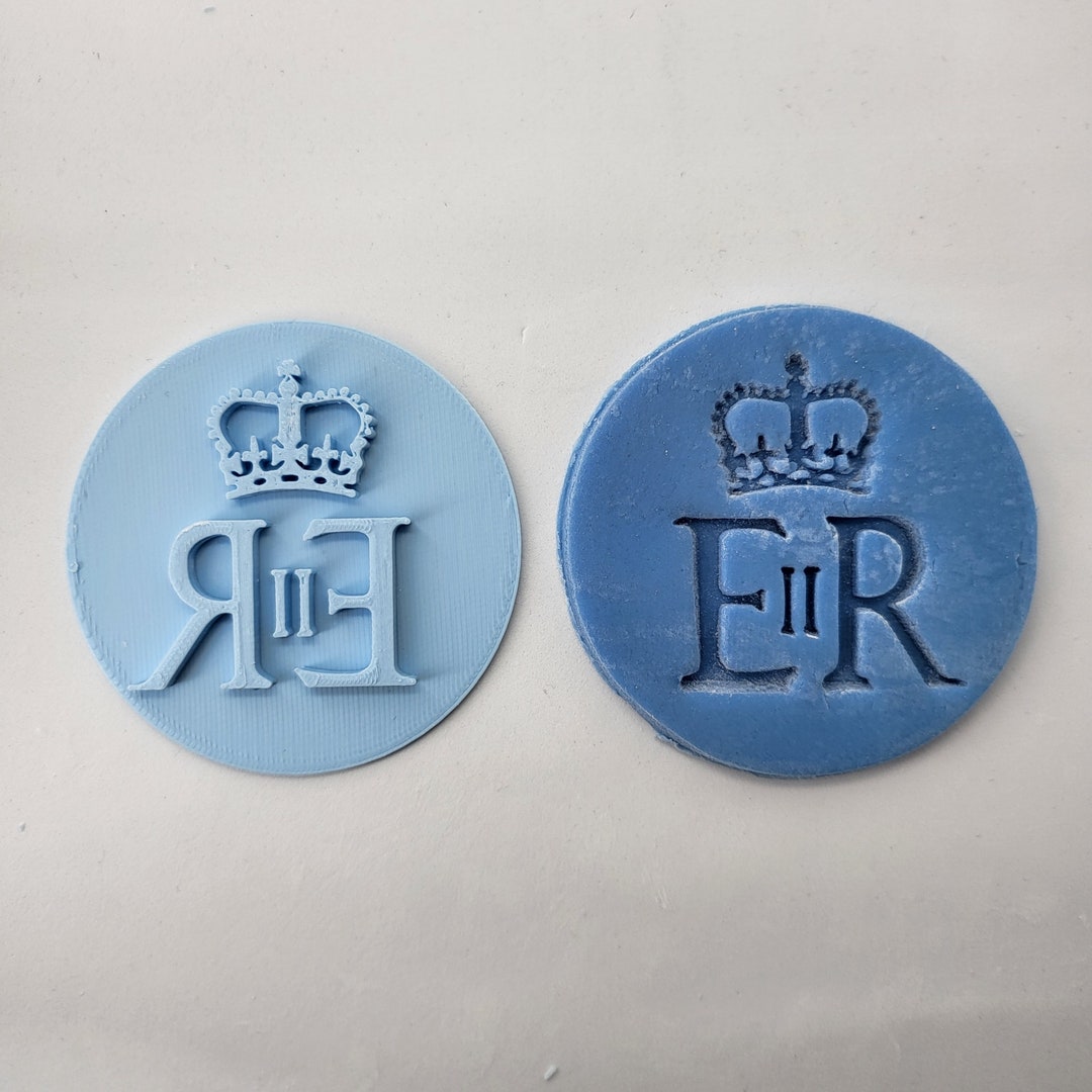 Commemorative ER Queen Elizabeth II Cookie Fondant Stamp ER Dough Icing ...