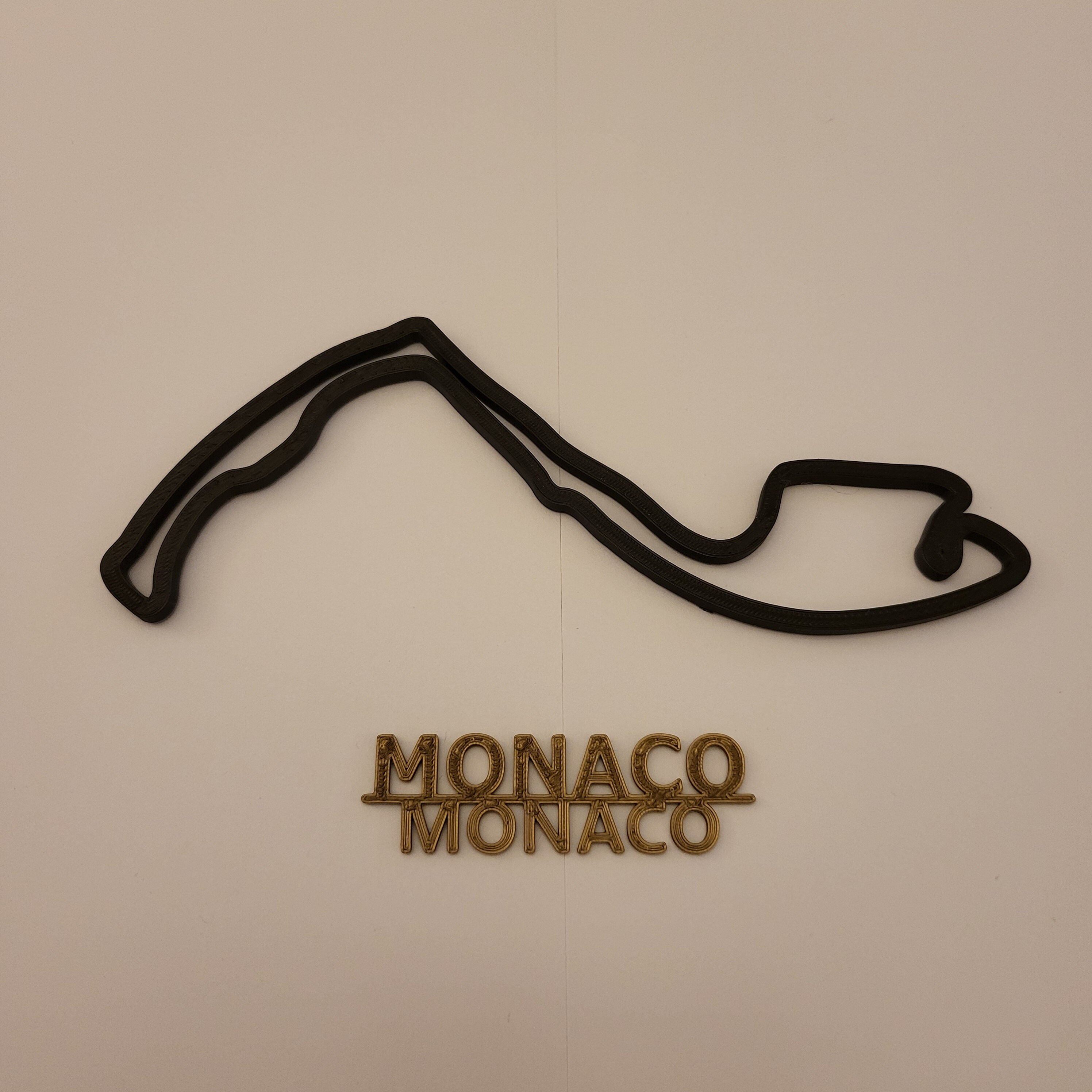 3D Monaco F1 Race Circuit Wall Art Race Track Motorsport 3D | Etsy