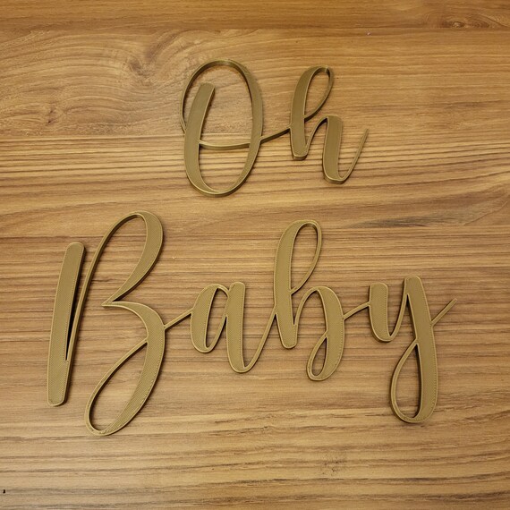 Oh Baby Wall Art Plaque Sign | Etsy