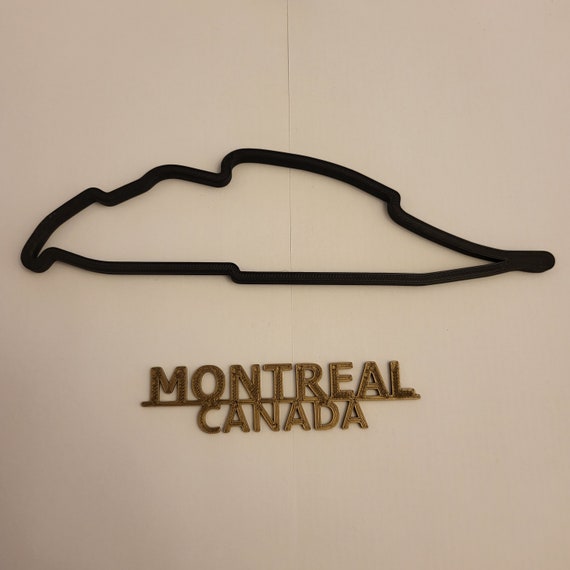 3D Canadian montreal F1 Race Circuit Wall Art Race Track | Etsy